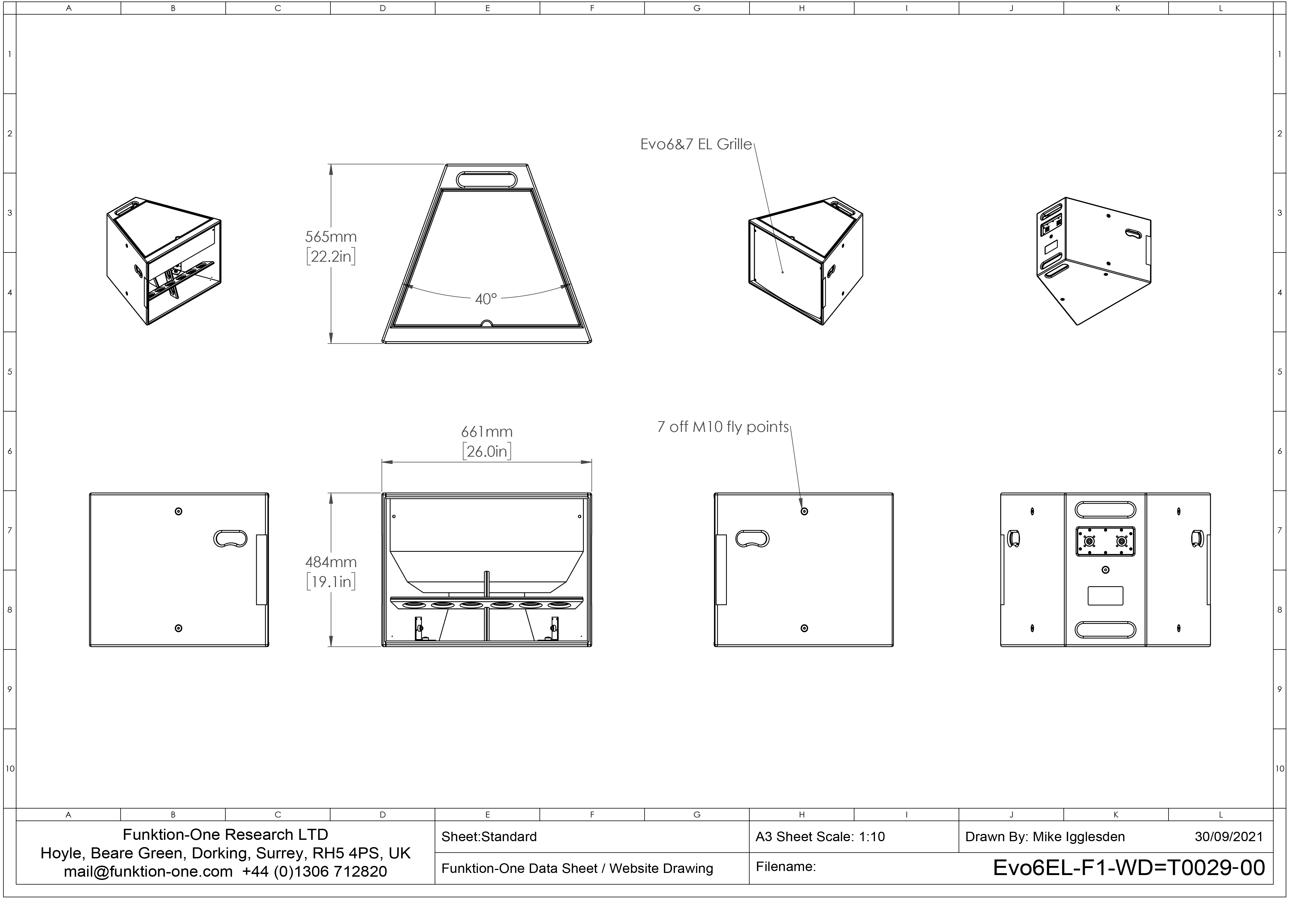 Funktion-One Evo 6EL Loudspeaker - Coherent Distribution